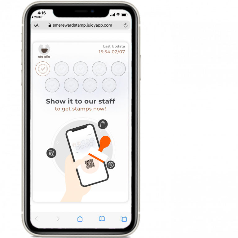 Juicyapp - Digital Stamp Card