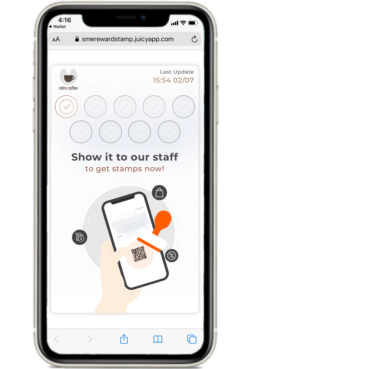 Juicyapp Digital Stamp Card